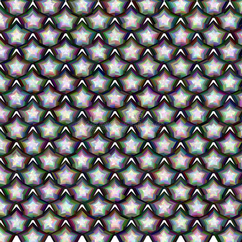 Multicolor Star on White Background Pattern Stock Illustration ...