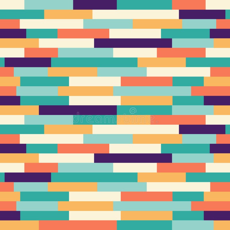 Multicolor Stripe Pattern, Horizontal Seamless Background. Vector Stock ...