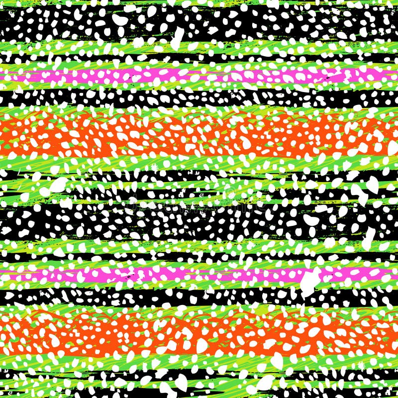 Multicolor Striped Pattern with Brushed Lines Stock Vector ...