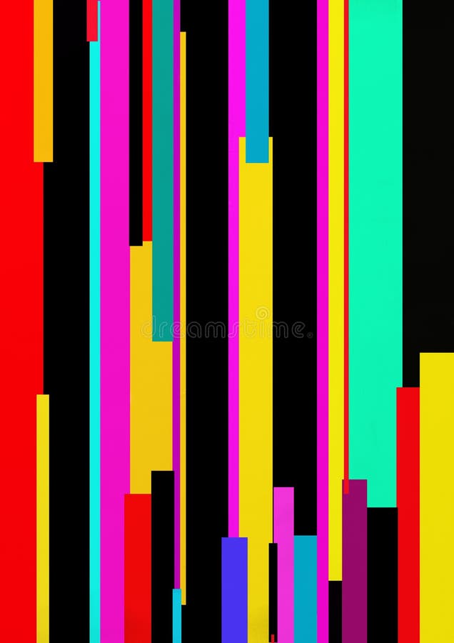 Stripes in Line in Multicolor Stock Illustration - Illustration of ...