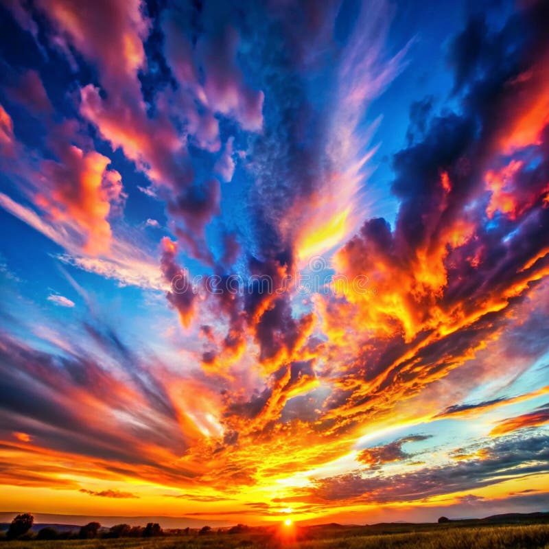 Multicolor Sunset with Cloud Photo by Select White Balance Stock ...