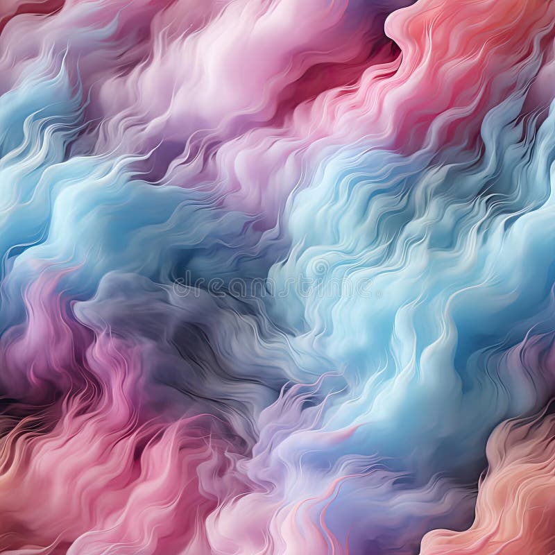 Multicolor Textured Abstract Cloud Background with Wavy Lines (tiled ...