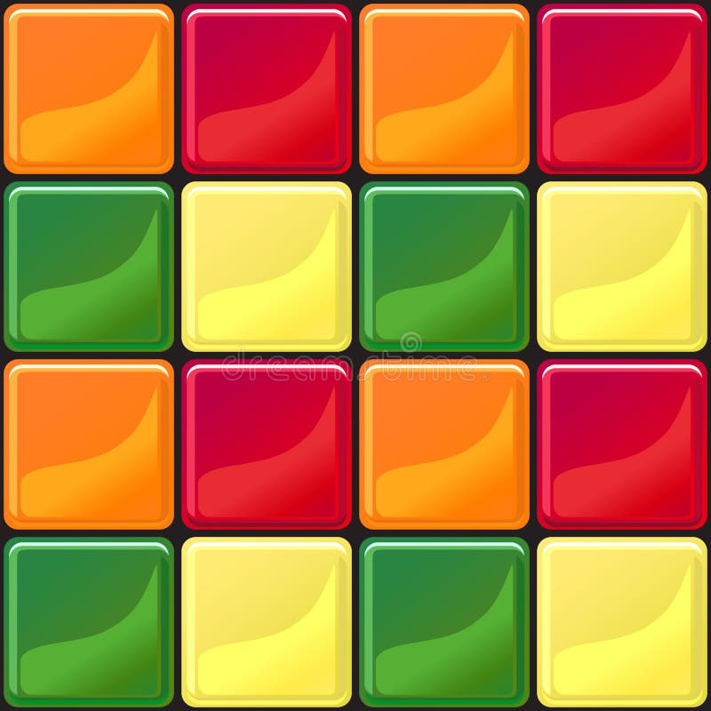 Orange and Red Tiles Texture Seamless Illustration Stock Vector ...