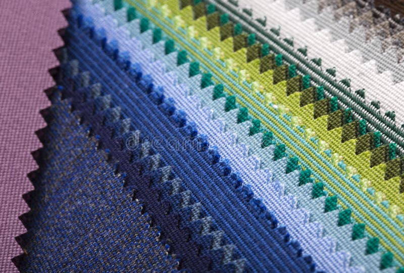 Multicolor Tone of Fabric Sample on White Background Stock Photo ...