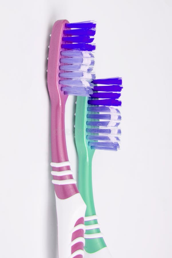 Multicolor Toothbrush for Teeth on the White Background Stock Image ...