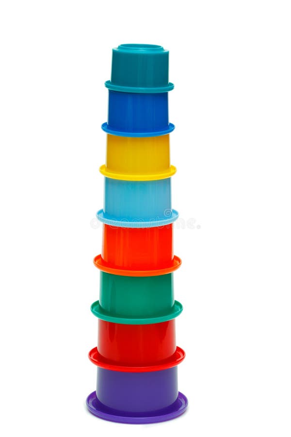 Tower of colored cubes stock image. Image of design, geometry - 30152637