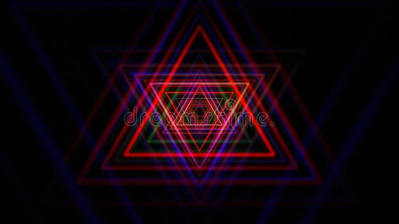 Multicolor Triangle Geometric Abstract Design with Depth and Texture in ...