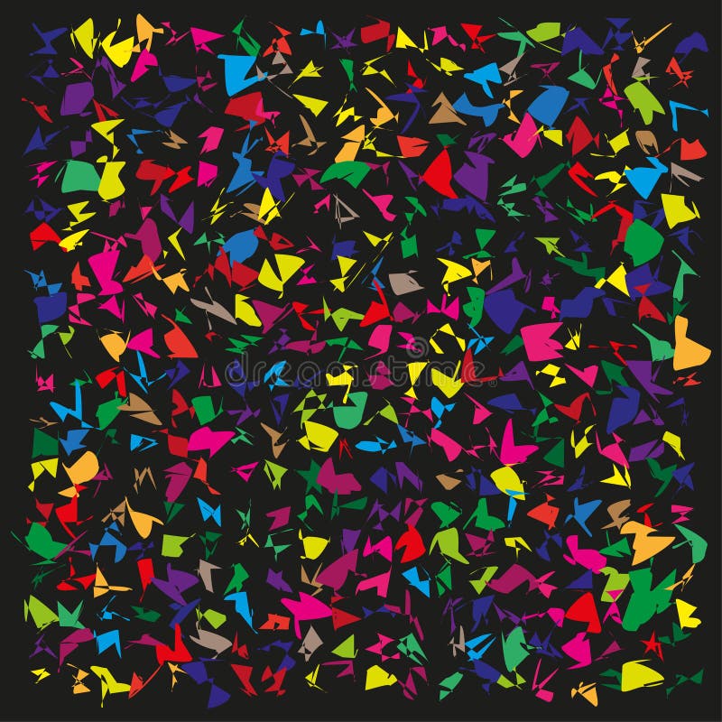 Multicolor Triangle Texture. Abstract Sharp Pattern. Color Vector Chaos ...