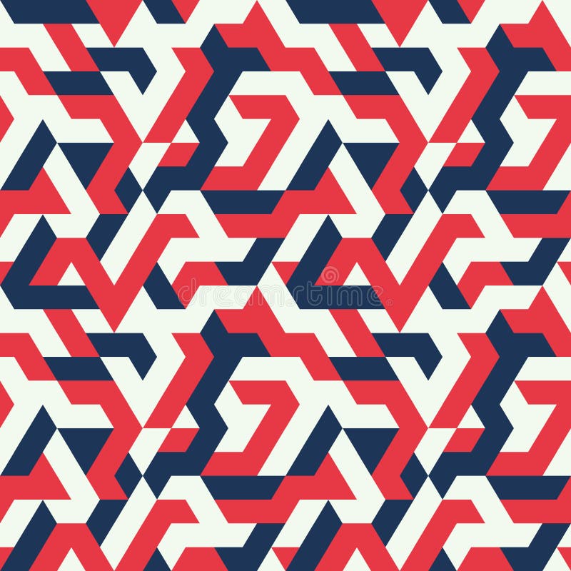 Multicolor Triangle Zigzag Seamless Pattern. Stock Vector ...