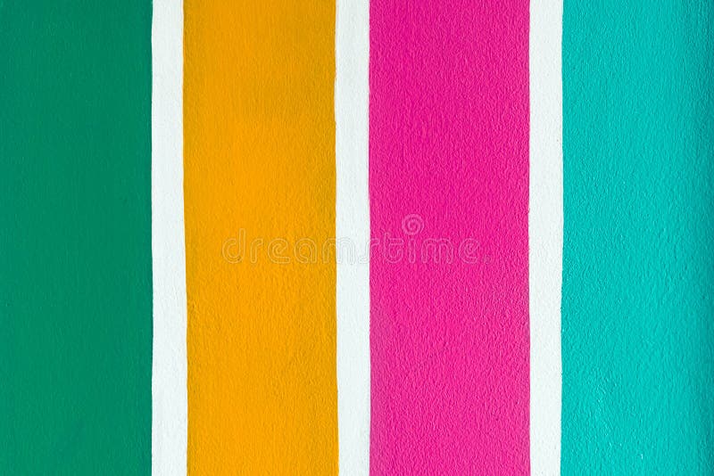 Multicolor Vertical Striped Pattern on Cement Wall. Colorful Painted on ...