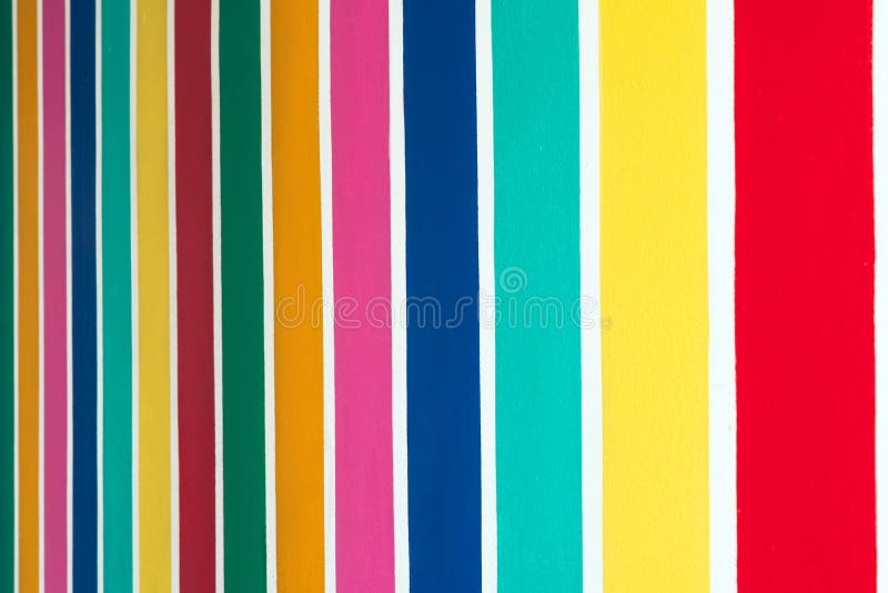 Multicolor Vertical Striped Pattern on Cement Wall. Colorful Painted on ...