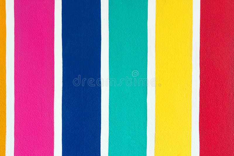 Multicolor Vertical Striped Pattern on Cement Wall. Colorful Painted on ...