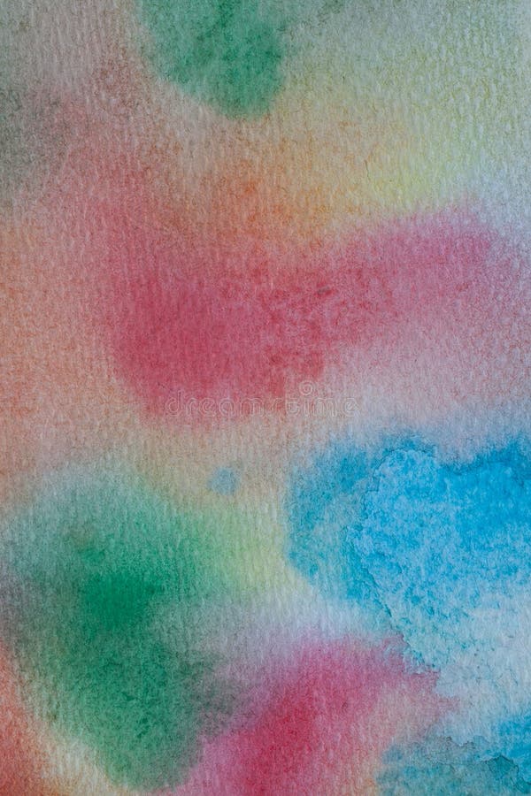 Multicolor Watercolor Hand Painted Background. Abstract Acrylic Texture ...