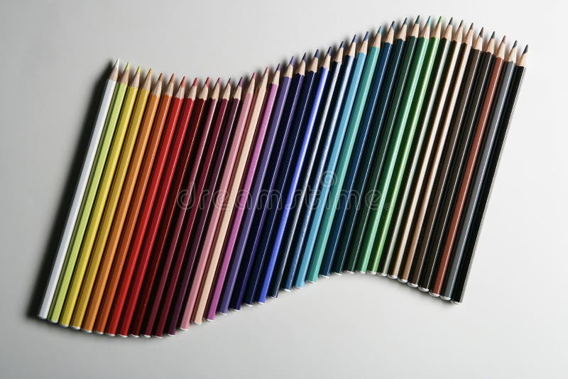 Multicolor wave crayons stock photo. Image of concept - 38718130