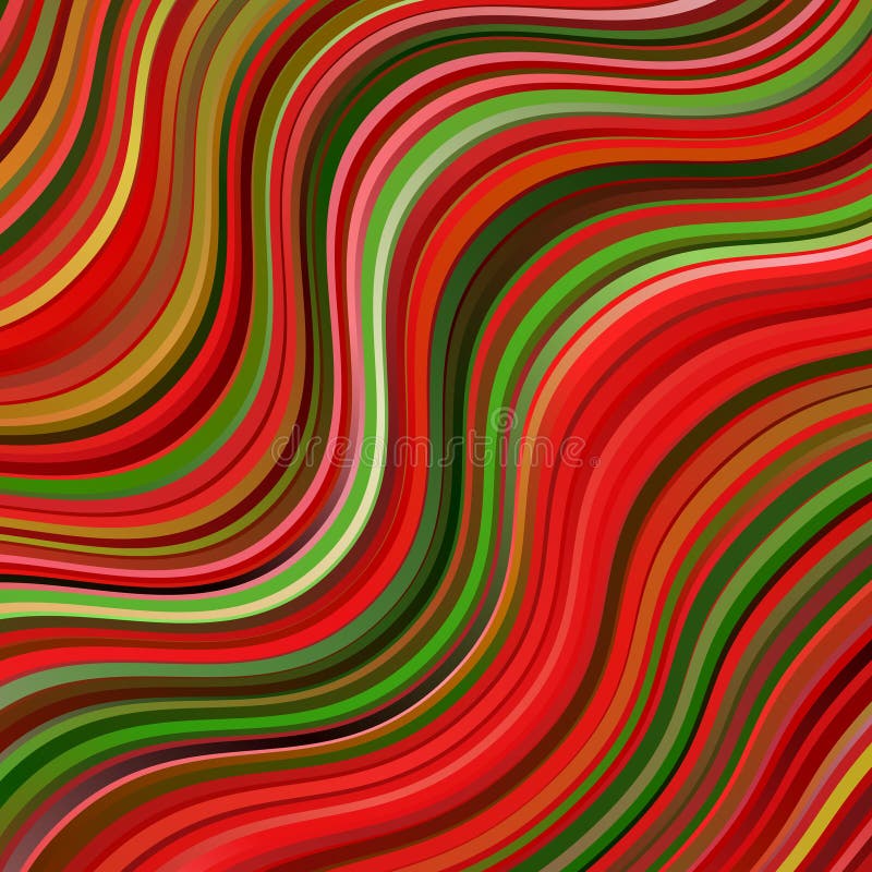 Multicolor Wave Lines Abstract Background Stock Illustration ...