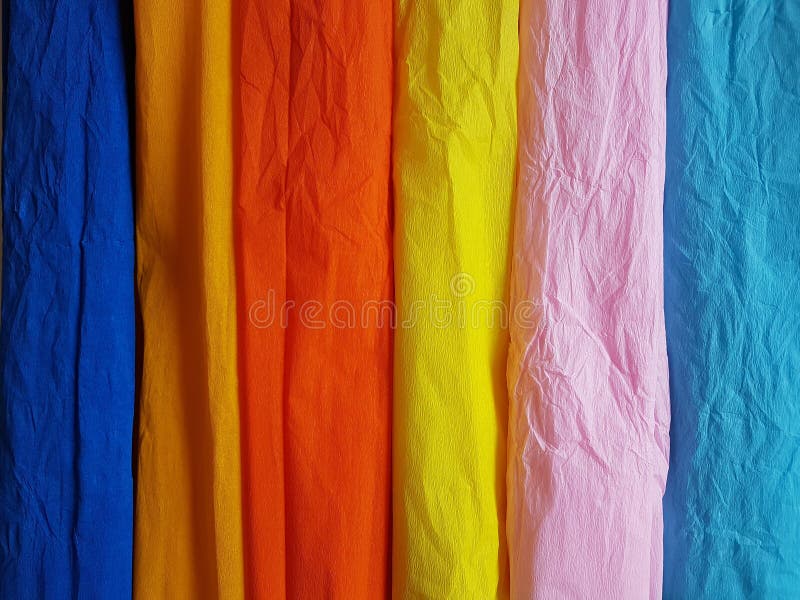 Multicolor Wrinkled Paper Background Silk Surface Empty Blank Sheets ...