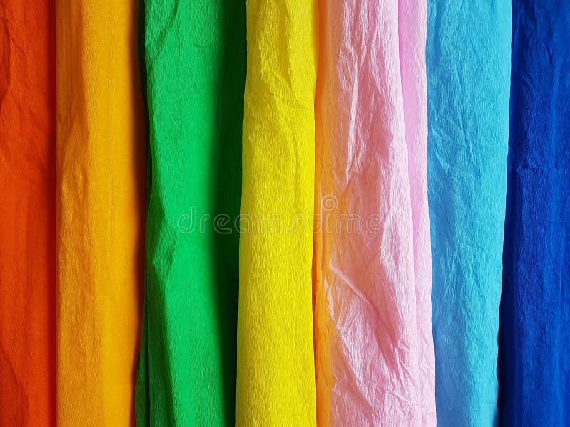 Multicolor Wrinkled Paper Background Silk Surface Empty Blank Sheets ...