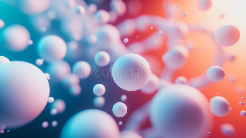 Multicolored Abstract Background with a 3D Model of a Lipid Molecule ...