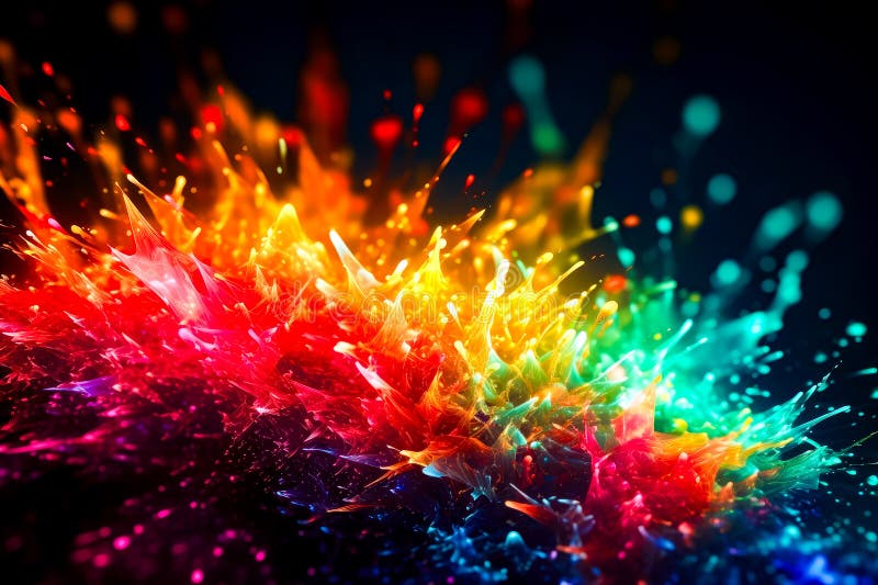 Multicolored Abstract Background with Lots of Small Objects in the ...