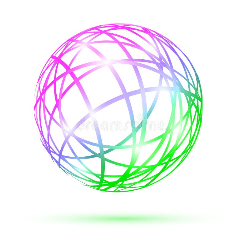 Multicolored abstract ball stock vector. Illustration of abstract ...