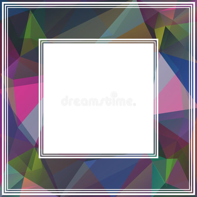 Multicolored Abstract Border Stock Vector - Illustration of violet ...