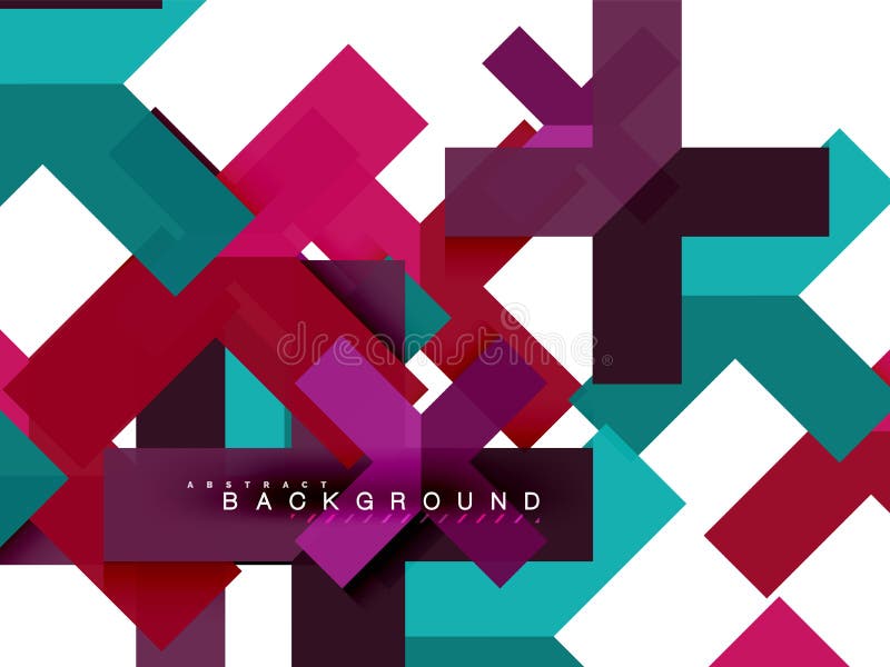 Multicolored Abstract Geometric Shapes, Geometry Background for Web ...