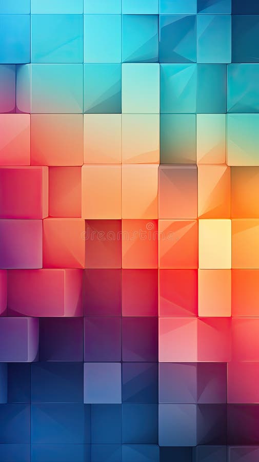 Multicolored Abstract Geometric Vertical Background App Wallpaper Web ...