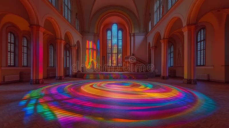 Multicolored Abstract Seating Layout in Interior Design Stock Photo ...