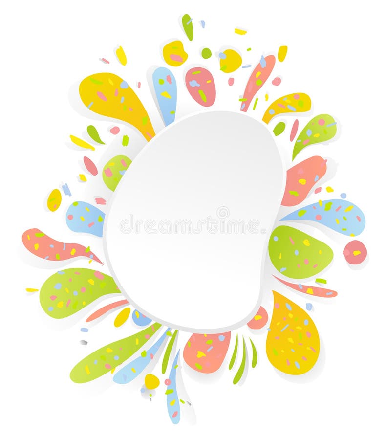 Multicolored Abstract Spots. Colored Vector Illustration on White Stock ...