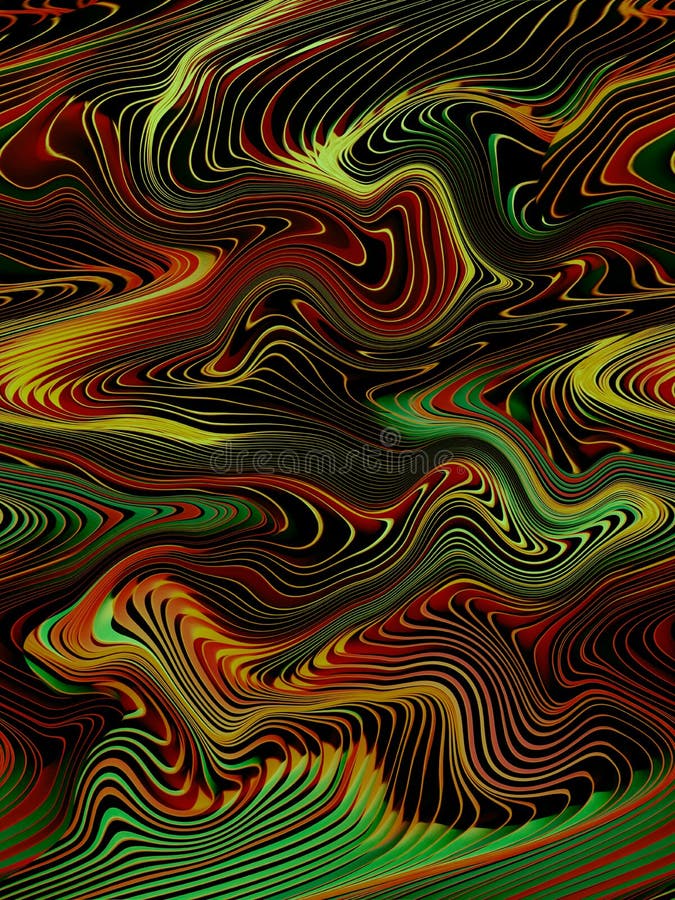 Multicolored Abstract Wave Pattern Wallpaper Stock Illustration ...
