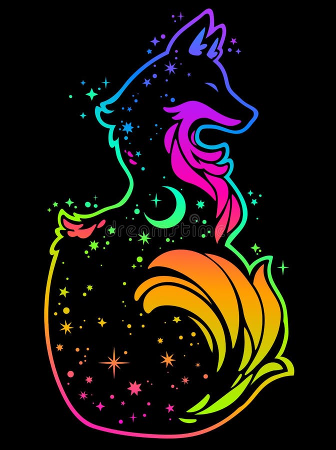 Iridescent Fox Stock Illustrations – 27 Iridescent Fox Stock ...