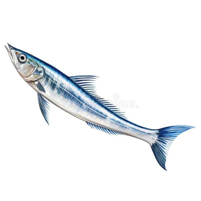 Multicolored Aquarium Fish on a Transparent Background, Side View. the ...