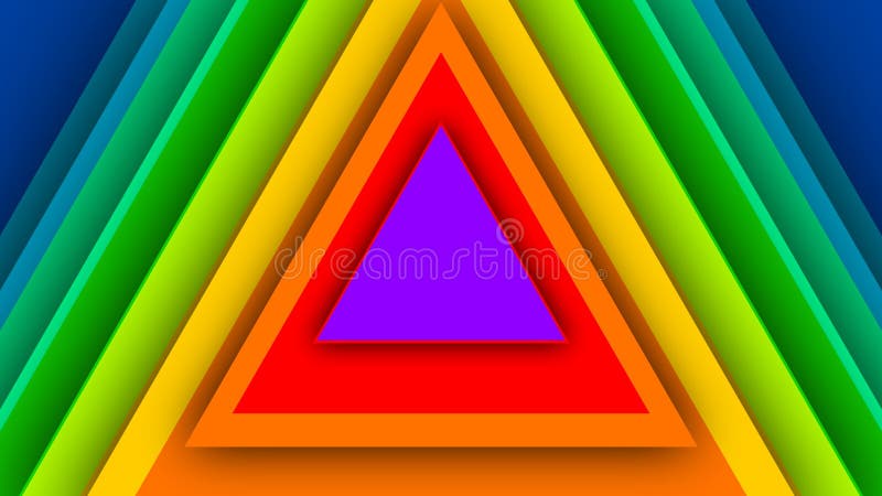 Multicolored Backdrop from Rainbow Triangles Stock Illustration ...