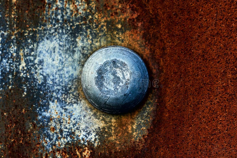 Rusty Metal Surface with Silver Paint Stock Photo - Image of ...