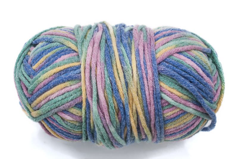 Multicolored Ball of Wool stock image. Image of pink - 34235149
