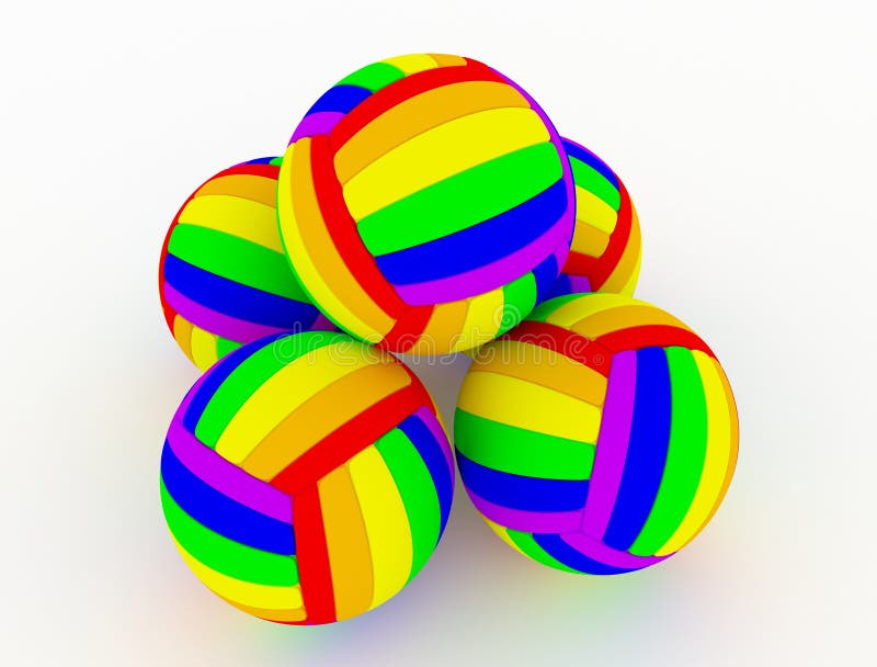 Multicolored balls stock illustration. Illustration of color - 36474478