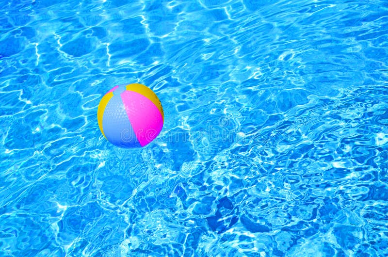 Beach ball in pool stock photo. Image of ball, pool, blue - 2785794
