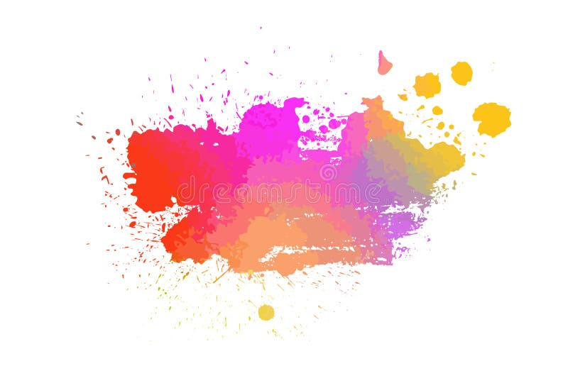 Multicolored Blot Object. Vector Illustration Stock Vector ...