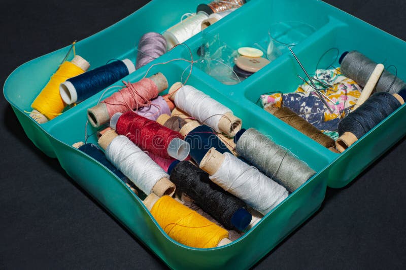 Multicolored Bobbin Thread. Polypropylene Multifilament Yarns. Set of ...