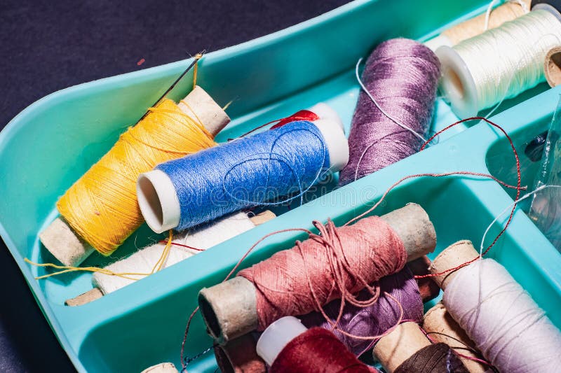 Multicolored Bobbin Thread Polypropylene Multifilament Yarns Set Sewing ...