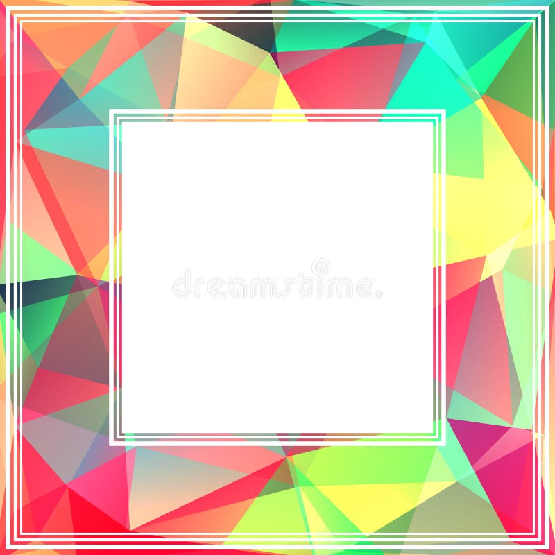 Multicolored Bright Abstract Border Stock Vector - Illustration of ...