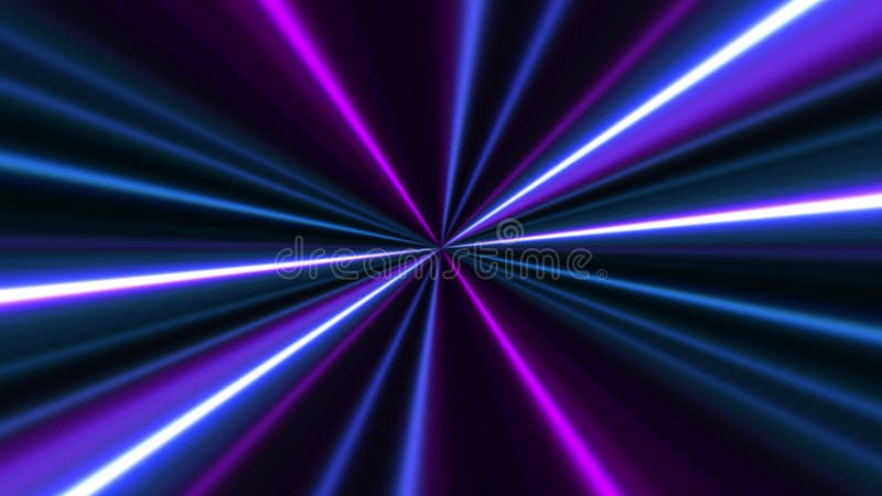 Bright Laser Rays Moving on a Black Background, Abstract Loop Video ...