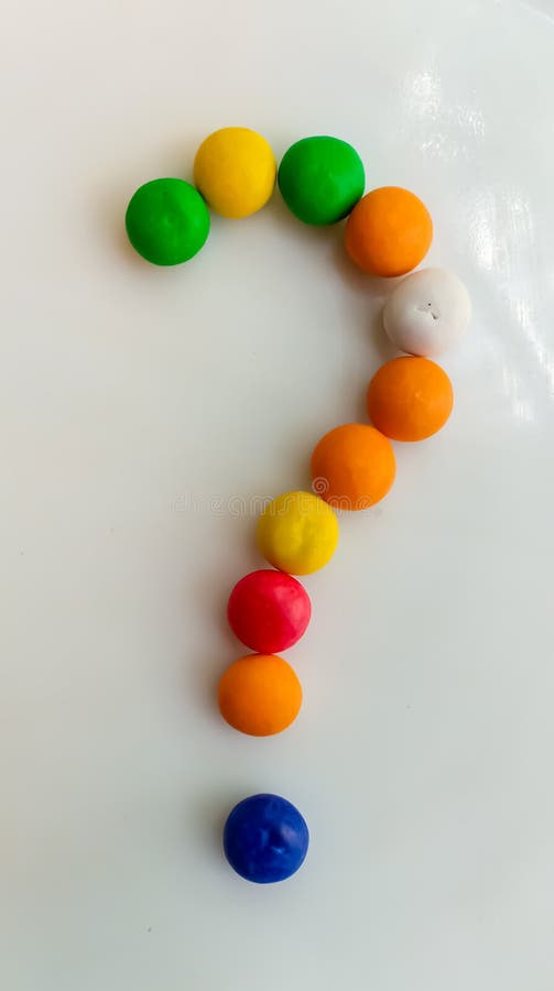 Multicolored Brown Question Mark Stock Photo - Image of brown, bright ...