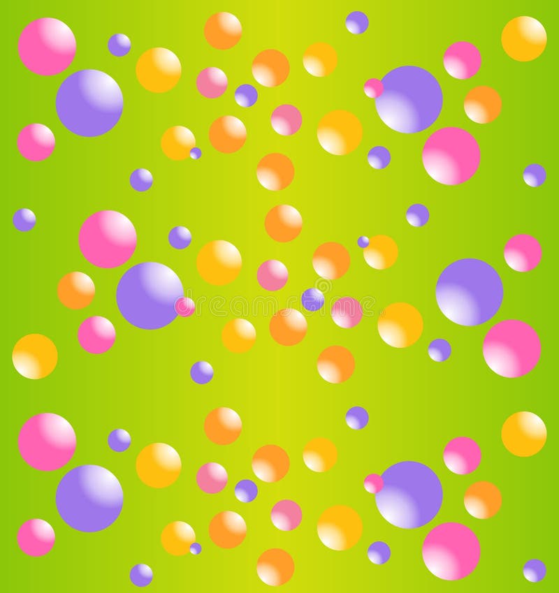Multicolored Bubbles of Different Size. Funny Print for Fabric Stock ...