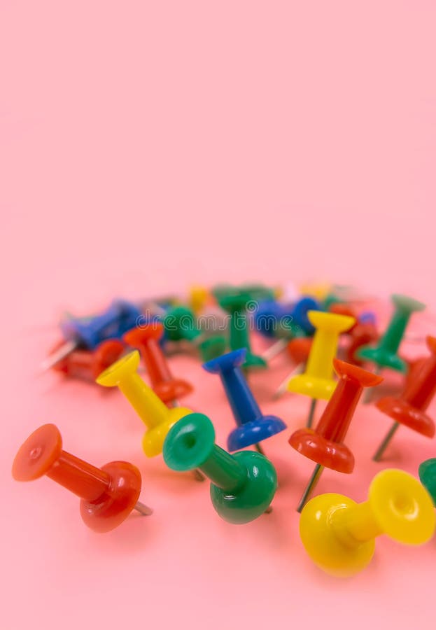 Multicolored Buttons on Bright Paper, Close-up. Background for Design ...