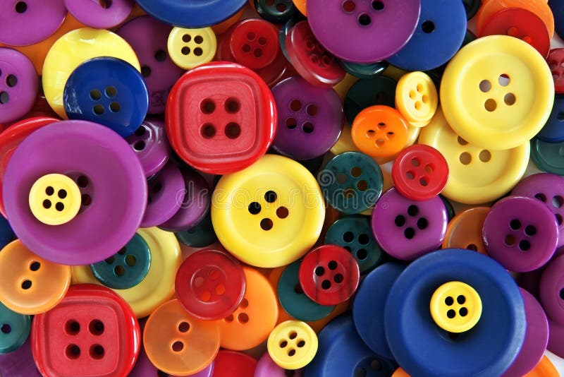 Brightly Colored Sewing Buttons Stock Image - Image of macro ...