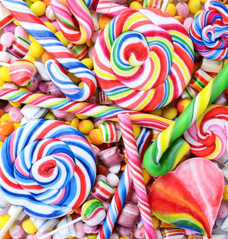 Multicolored Candy Background Stock Image - Image of candies, rainbow ...