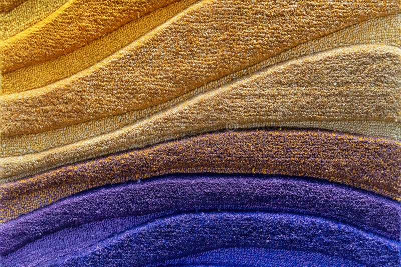 Multicolored Carpet with Wavy Texture. Carpet Color Palette Stock Image ...