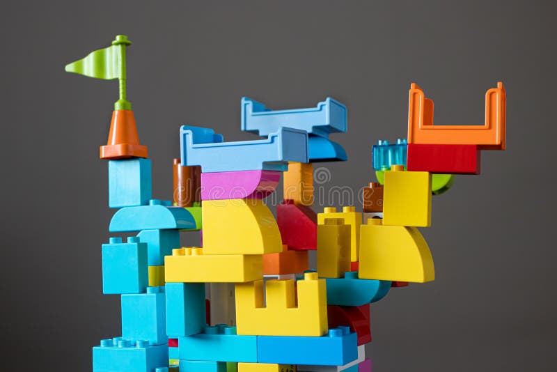 The Multicolored Castle is a Structure Made of Colored Designer ...