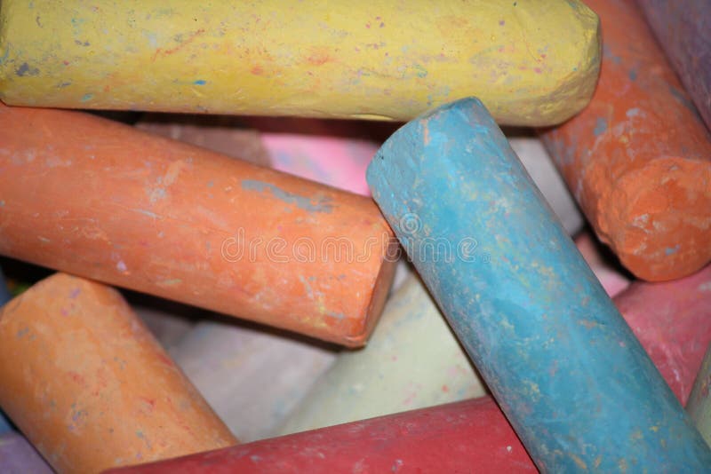 Multicolored chalk stock photo. Image of orange, yellow - 88957842